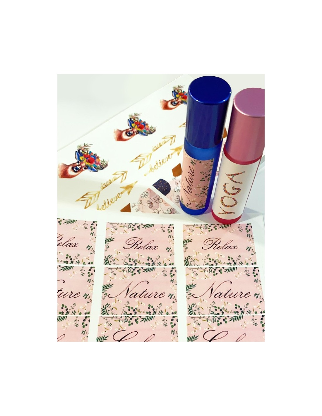Etiquettes autocollantes personnalisables 48 x 31 mm - 36 pcs